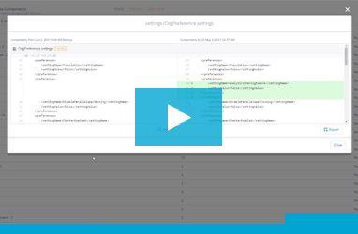 Spanning Backup For Salesforce Metadata Comparison Tutorial Spanning
