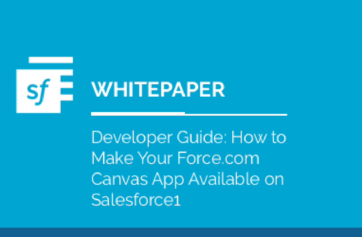 Salesforce Canvas App: Make It Available on Salesforce1 | Spanning