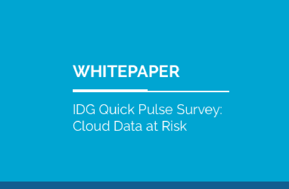 Cloud Data at Risk — IDG Quick Pulse Survey Report | Spanning